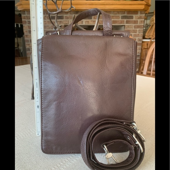 Wilson | Bags | Wilson Leather Dbl Flap Crossbody Travel Bag 8x9 | Poshmark